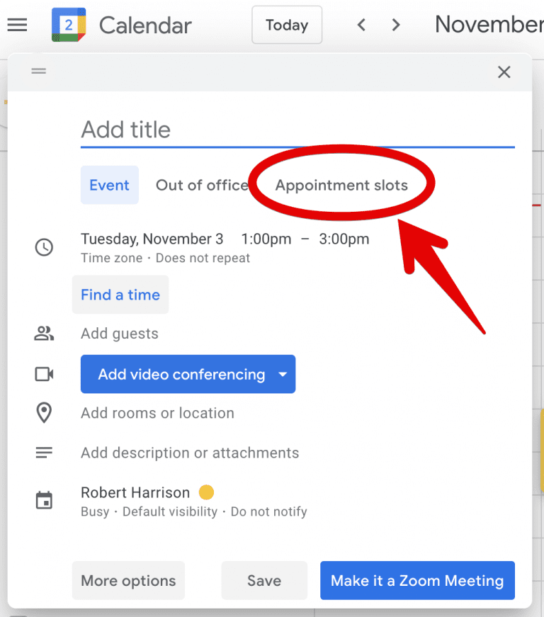 Creating Appointment Slots with Google Calendar – The Tech Coaches
